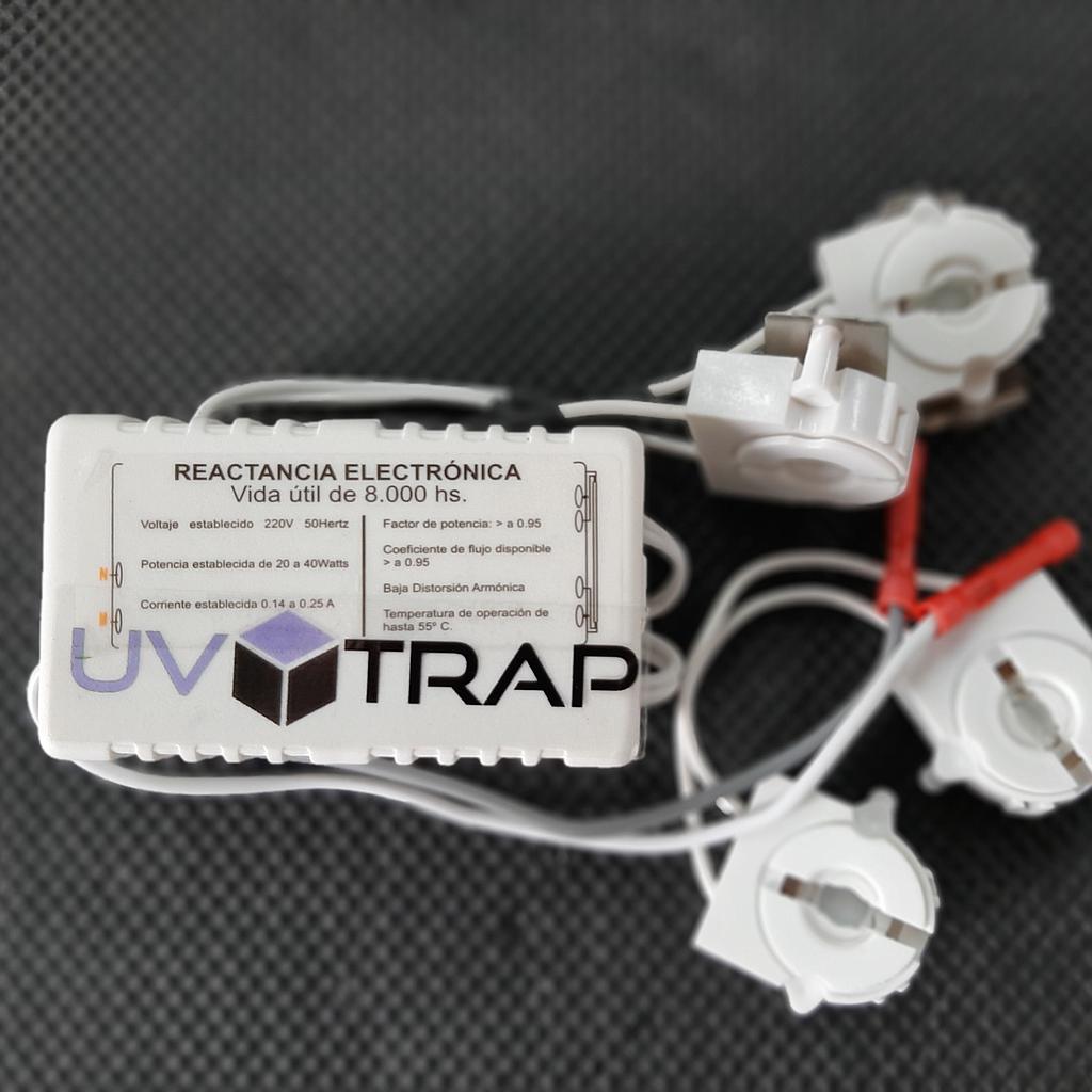 Reactancia Electronica con Zocalos y Conectores | UVTRAP